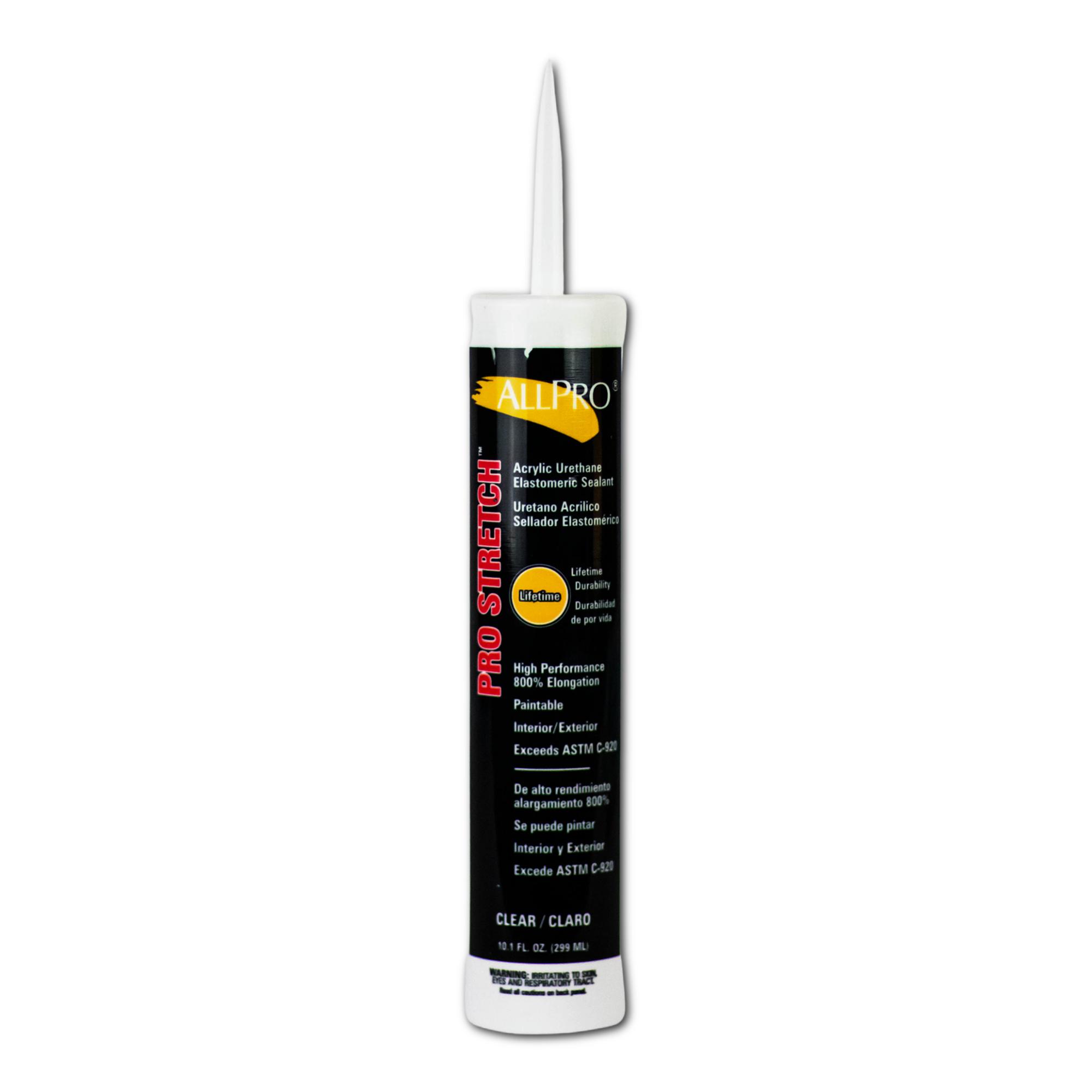 AllPro Pro Stretch Lifetime Caulk Clear