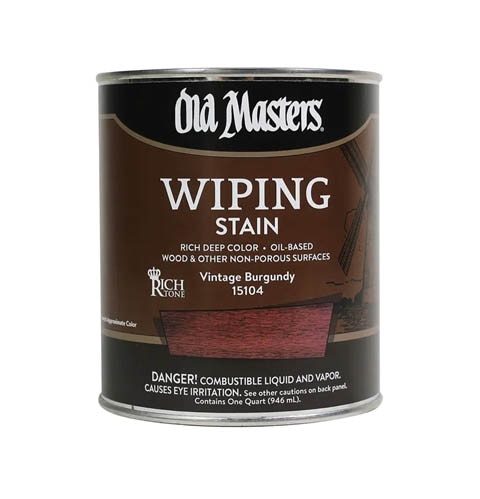 Vintage Burgundy Wiping Stain